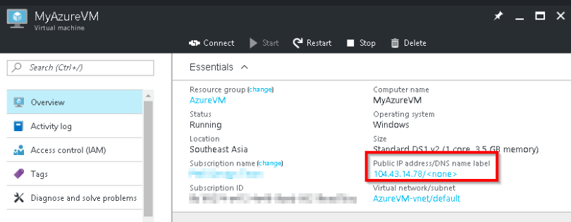 Azure Virtual Machine – Configure Static IP Address – Praveen Kumar ...