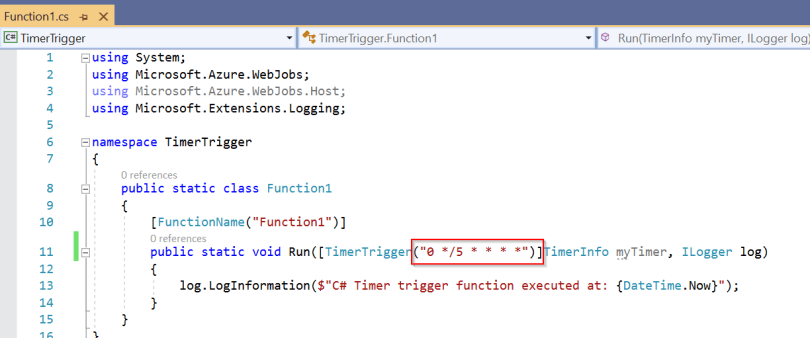 Azure Functions – Timer Triggers – Configurable Scheduled Expressions ...