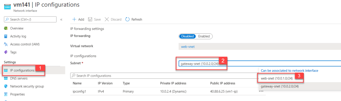 Azure Virtual Machines – Change the Subnet of a Virtual Machine or ...