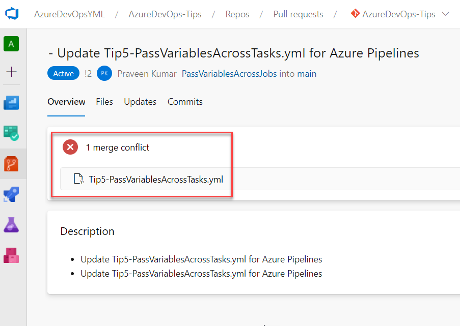 Azure DevOps – Tips and Tricks – 6 – Resolve Merge Conflicts using Pull ...