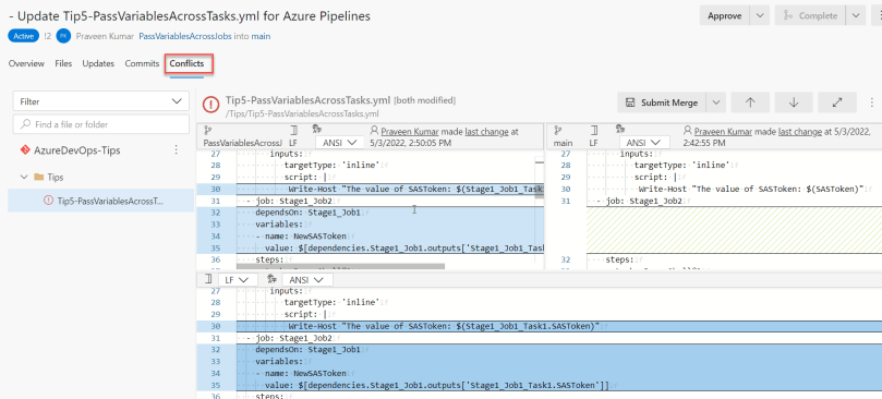 Azure DevOps – Tips and Tricks – 6 – Resolve Merge Conflicts using Pull ...
