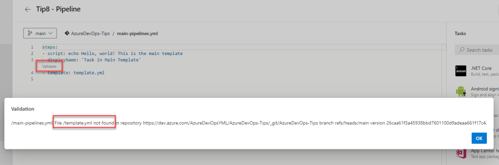 Azure DevOps – Tips and Tricks – 8 – Improve YAML template development ...