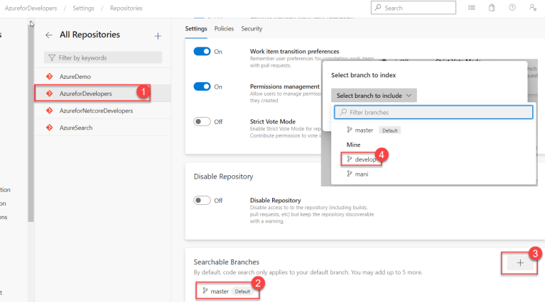 Azure DevOps – Tips and Tricks – 16 – How to search for code in branches using Code Search ...