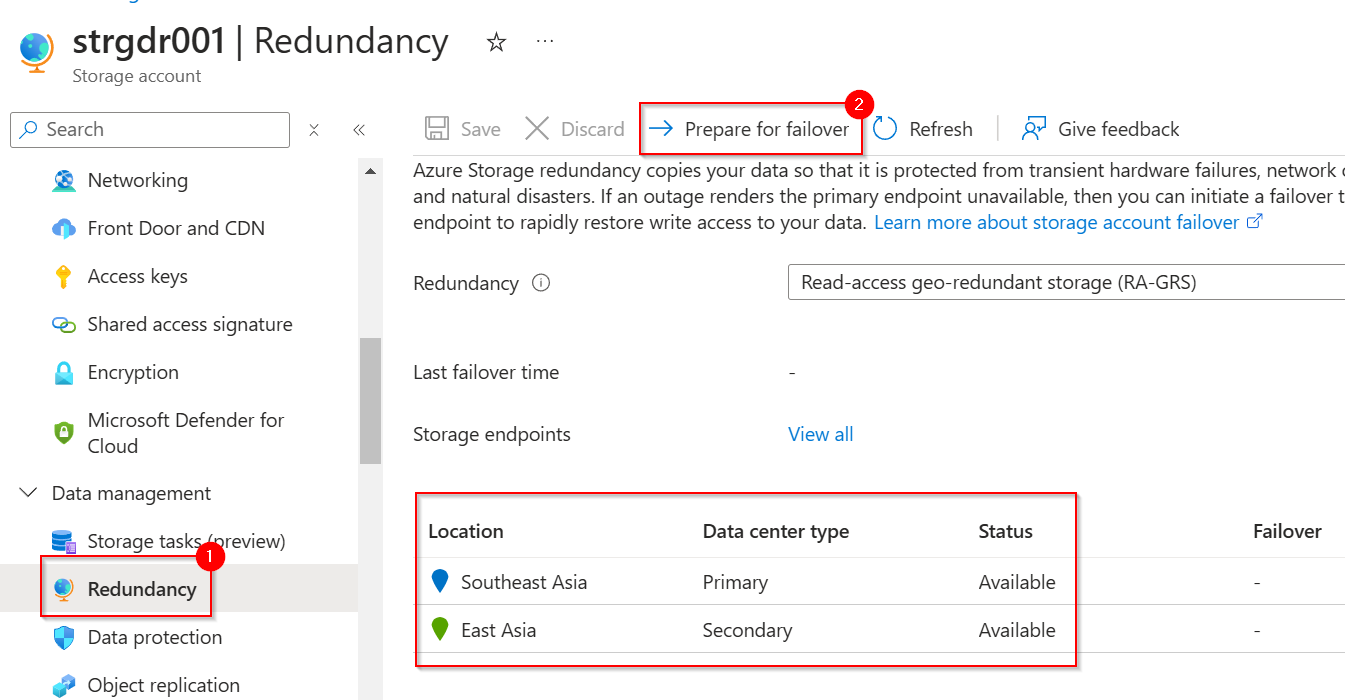 Azure Storage Account – Disaster Recovery: Planned Failover – Praveen ...